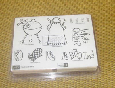 Stampin' Up | *Backyard BBQ* Rubber Stamp Set Summer Cookout Barbecue ...