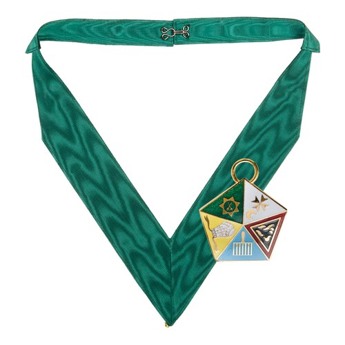 New Masonic Allied Degrees PM Past Masters Collarette & Collar Jewel ...