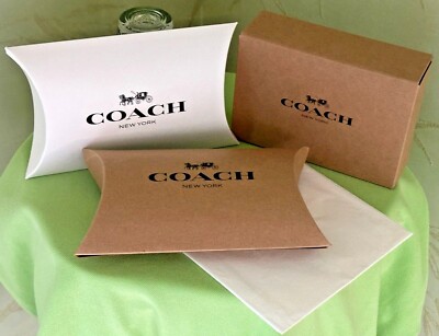 COACH GIFT BOX SET W/WOUT COACH TISSUE (SETS OF 2 OR 5:CHOICE):NWOT see ...