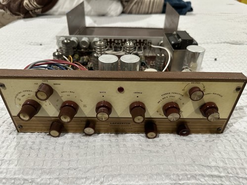 VINTAGE LAFAYETTE KT-600 STEREO MASTER CONTROL CENTER PREAMP TUBE ...