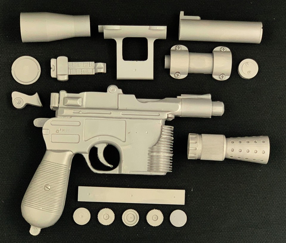 Han Solo DL-44 ESB resin cast blaster prop kit (NOT 3d printed) for ...