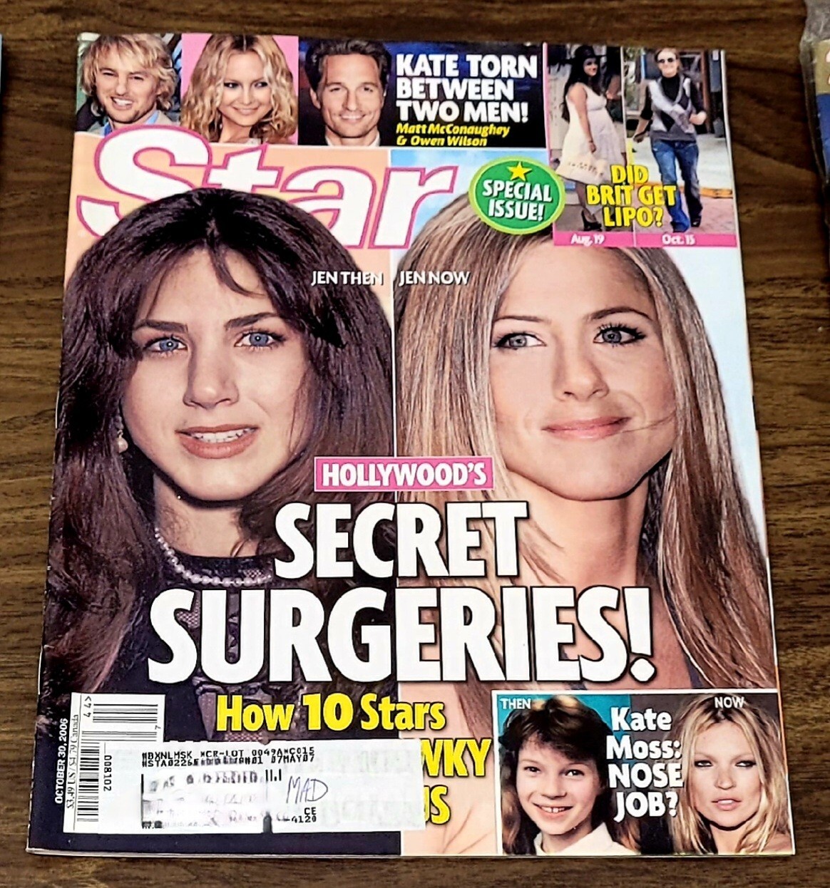 Britney Spears Jennifer Aniston Star Magazine Oct 30 2006 Excellent ...