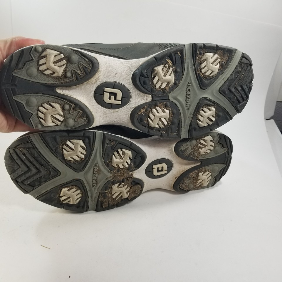 Footjoy FJ Golf Athletics Flexzone Spikeless 56814 Mens Size 10.5 Grey ...