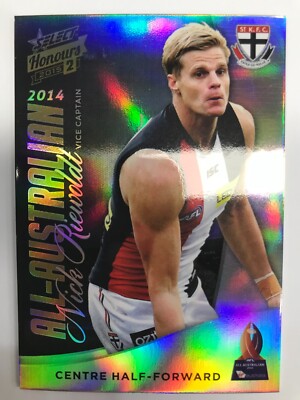 2015 SELECT AFL HONOURS S2 ALL AUSTRALIAN TEAM CARD AA11 NICK RIEWOLDT ...