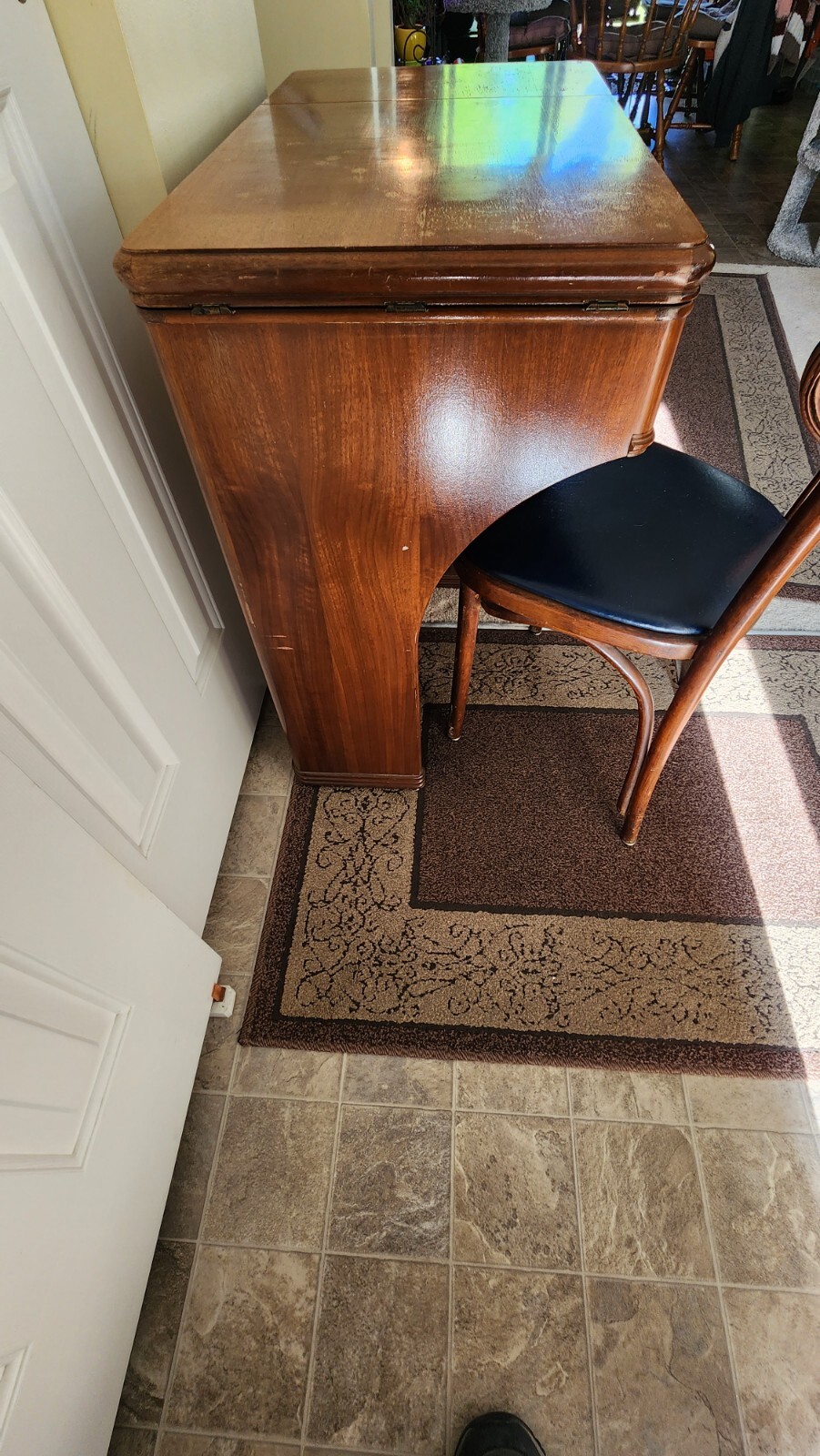 White rotary sewing machine series 77 in cabinet 1894-1903 vintage In ...