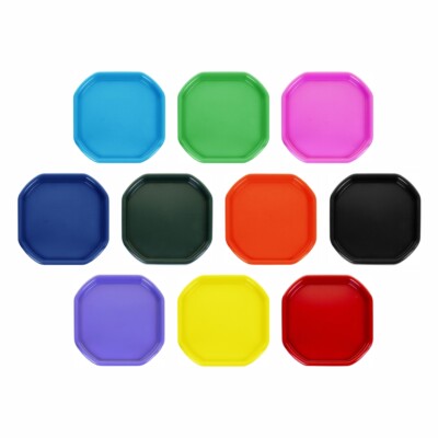 4 x Plastic Cement Mortar Builders Mixing Tray 70cm x 70cm Kids Messy ...