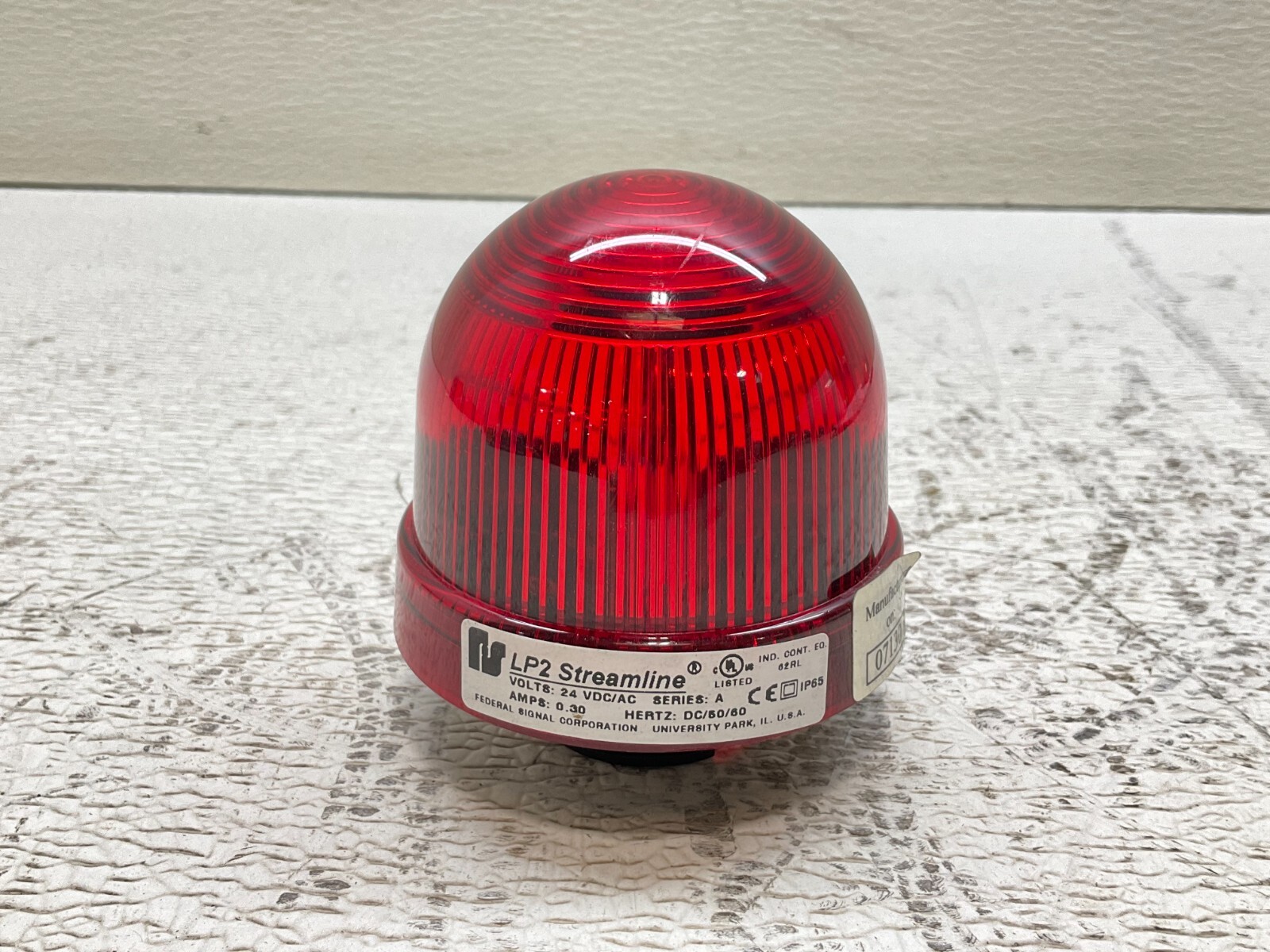Federal Signal LP2 StreamLine 24 V Red Stack Light | eBay