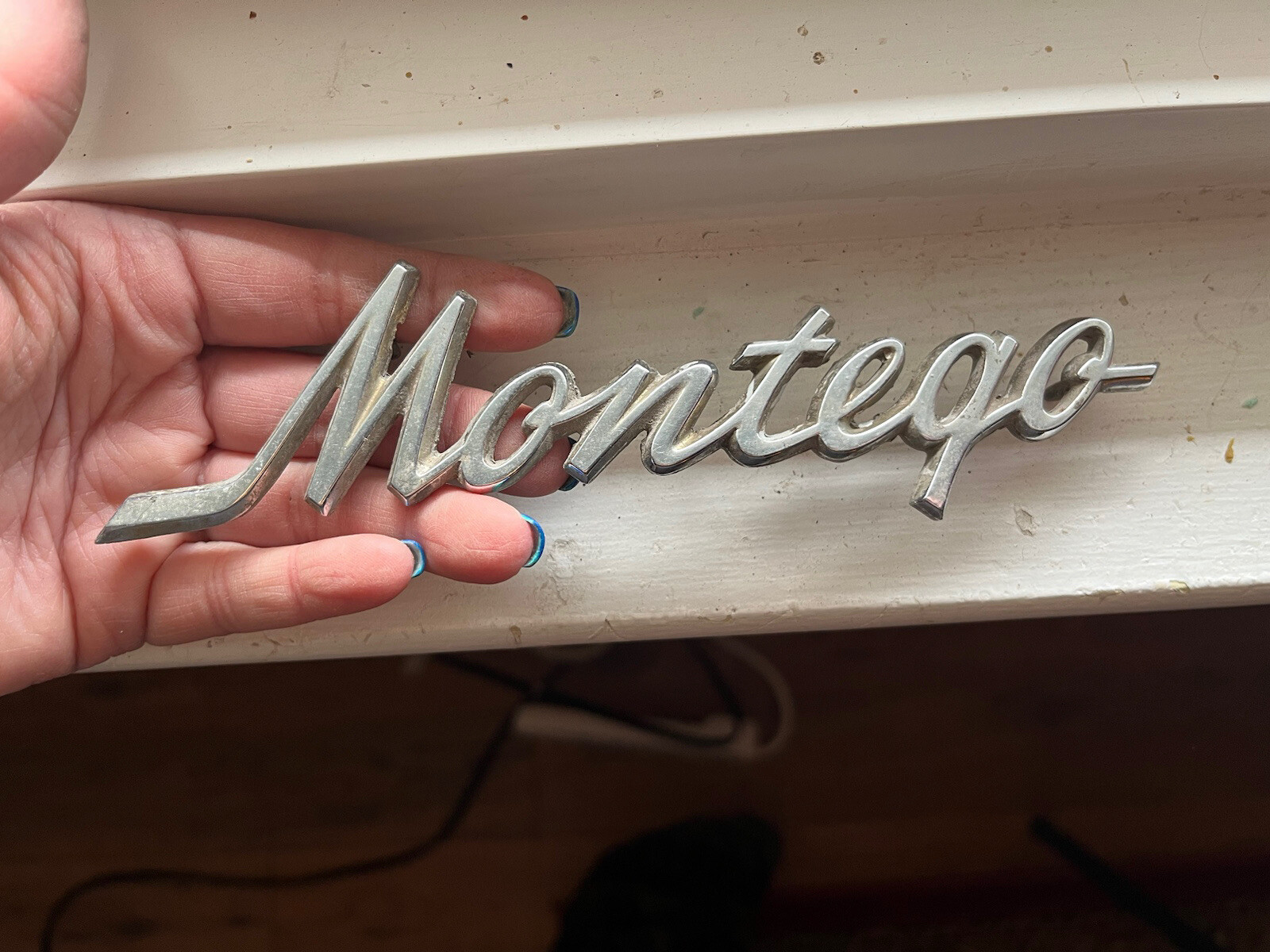1972 1973 Mercury Montego Front Fender Emblem Name Plate D2GY-16098-CA ...