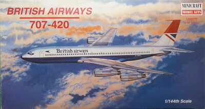 oop Minicraft 14485 1/144 Boeing 707 - 420 British Airways - RR Conway ...