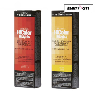 L'Oreal Excellence HiColor HiLights for Dark Hair 1.2 oz (Choose from 6 ...