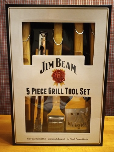 Jim Beam 5 Piece Grill Tool Set | eBay