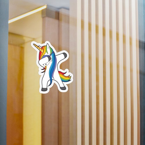 Dabbing Unicorn Sticker| Fun Stickers for Kids, Party Decor, Car | eBay