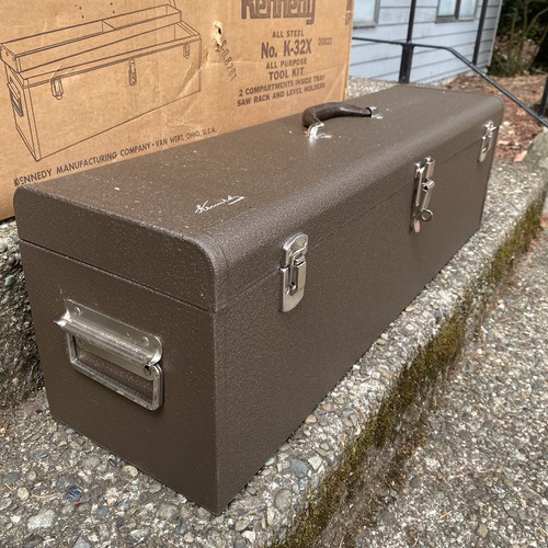Vintage NEW IN BOX Kennedy K-32X Carpenter Contractor Tool Box Chest 32 ...