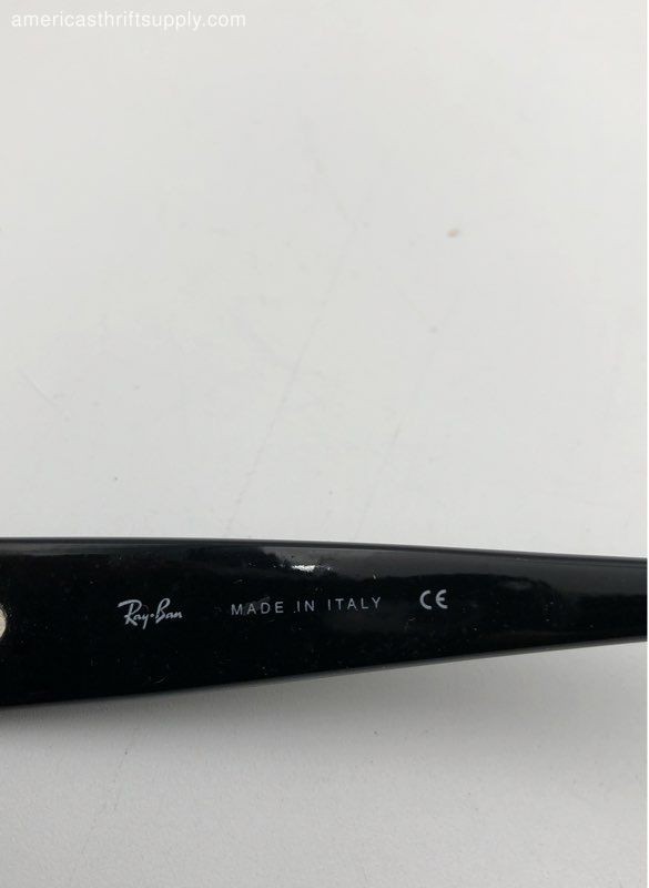 Vintage Y2K Ray-Ban RB 2116 Men's Sunglasses Black Rectangular Frame ...