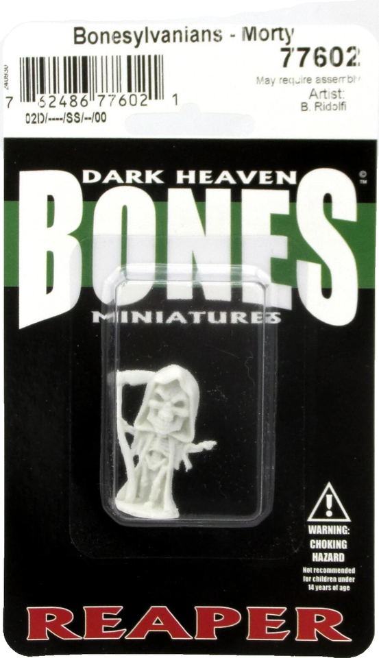 Reaper 77602 Bonesylvanians Morty (Bones) Chibi Grim Reaper Skeleton ...