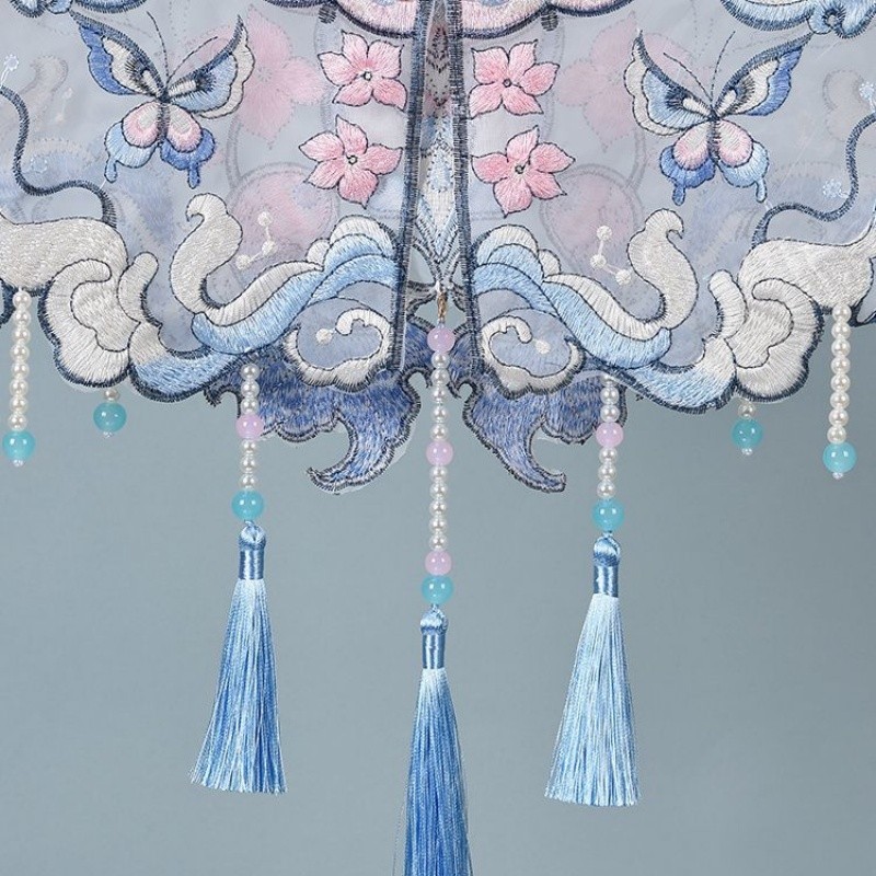 Butterfly Tassel Collar Wedding Shawl Embroidery Casual Bohemian Scarf ...