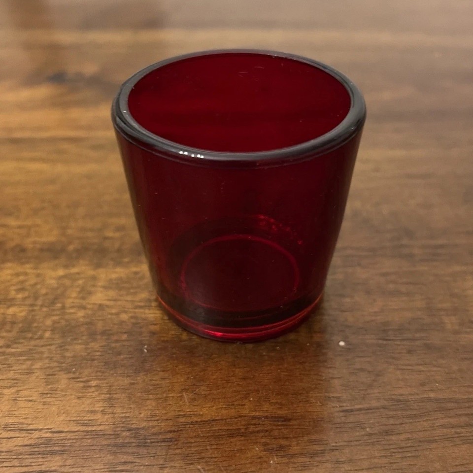 Vintage UV Reactive Cadmium Red Glass Small But Mighty Fire Glow ...