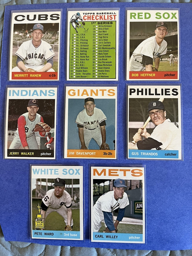 1964 Topps Baseball Cards Lot of 8 Cards EX-MT | eBay