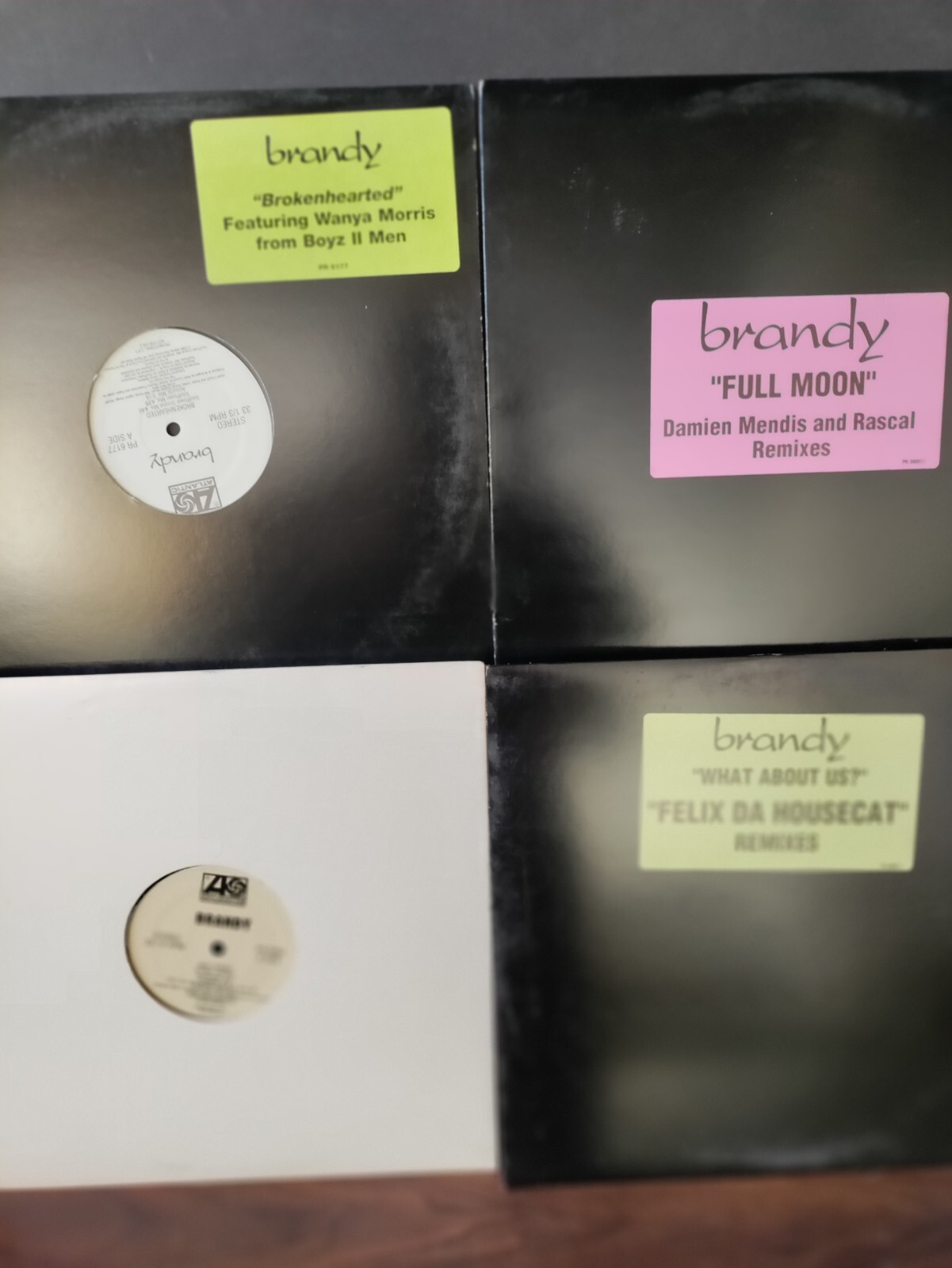 Brandy - Lot of 4 12" Vinyl Singles - What About Us?, Brokenhearted ...