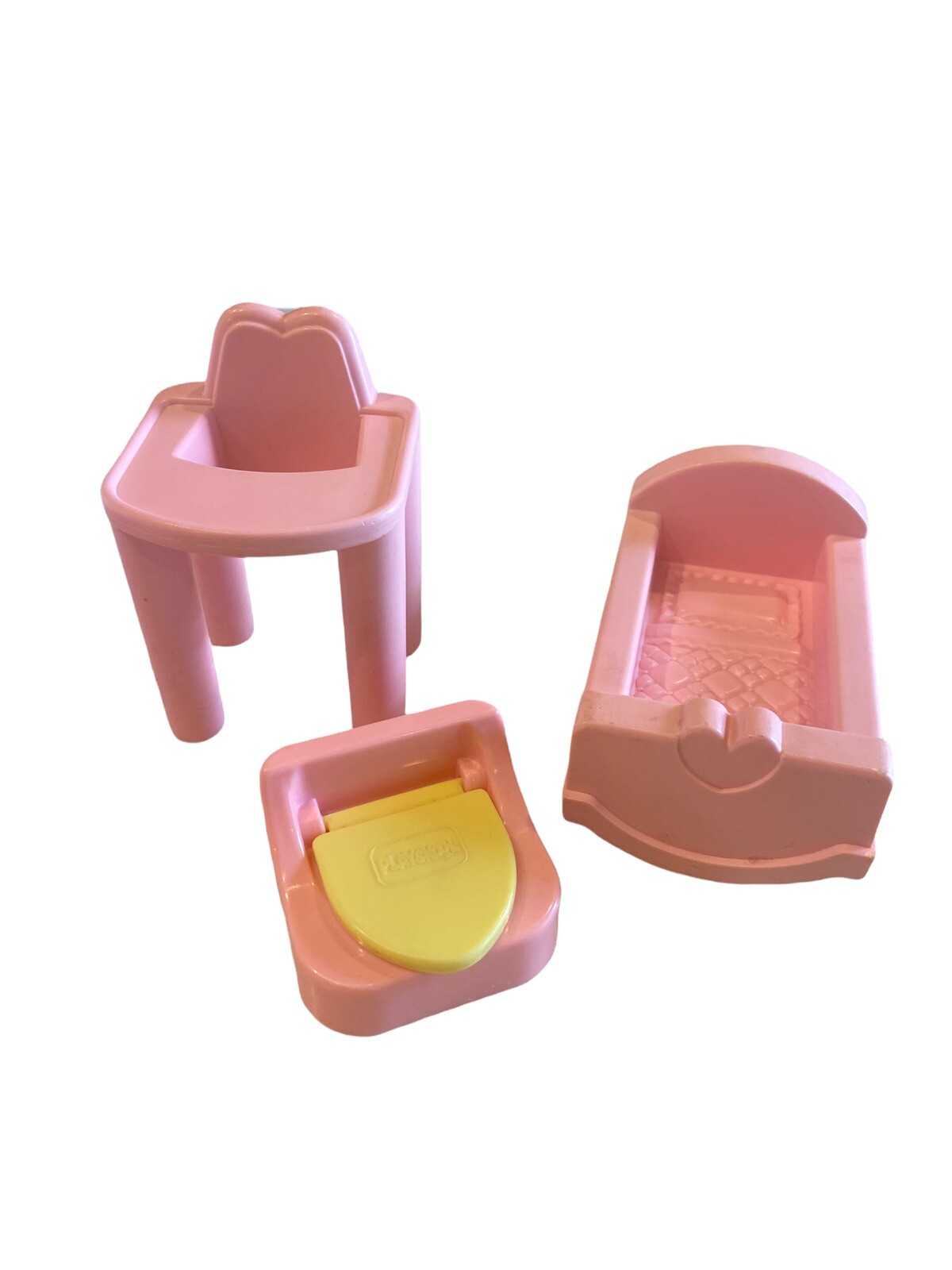 PLAYSKOOL DOLLHOUSE Baby High Chair CRADLE Potty Chair | eBay