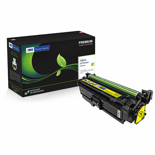 MSE Remanufactured Yellow Toner Cartridge for HP CE272A (HP 650A) for ...