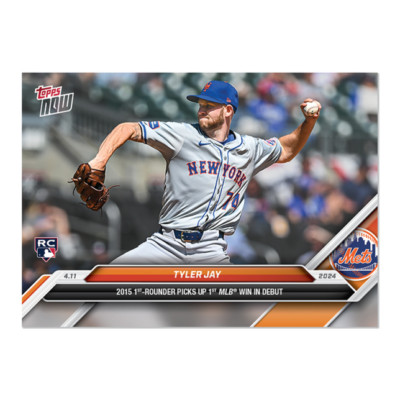 2024 MLB Topps NOW 67 TYLER JAY NEW YORK METS ROOKIE RC PRESALE | eBay
