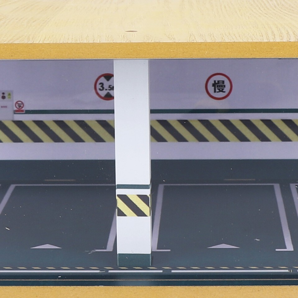 1/24 Scale Car Garage LED Lighting Parking Lot Diorama Scene Display ...