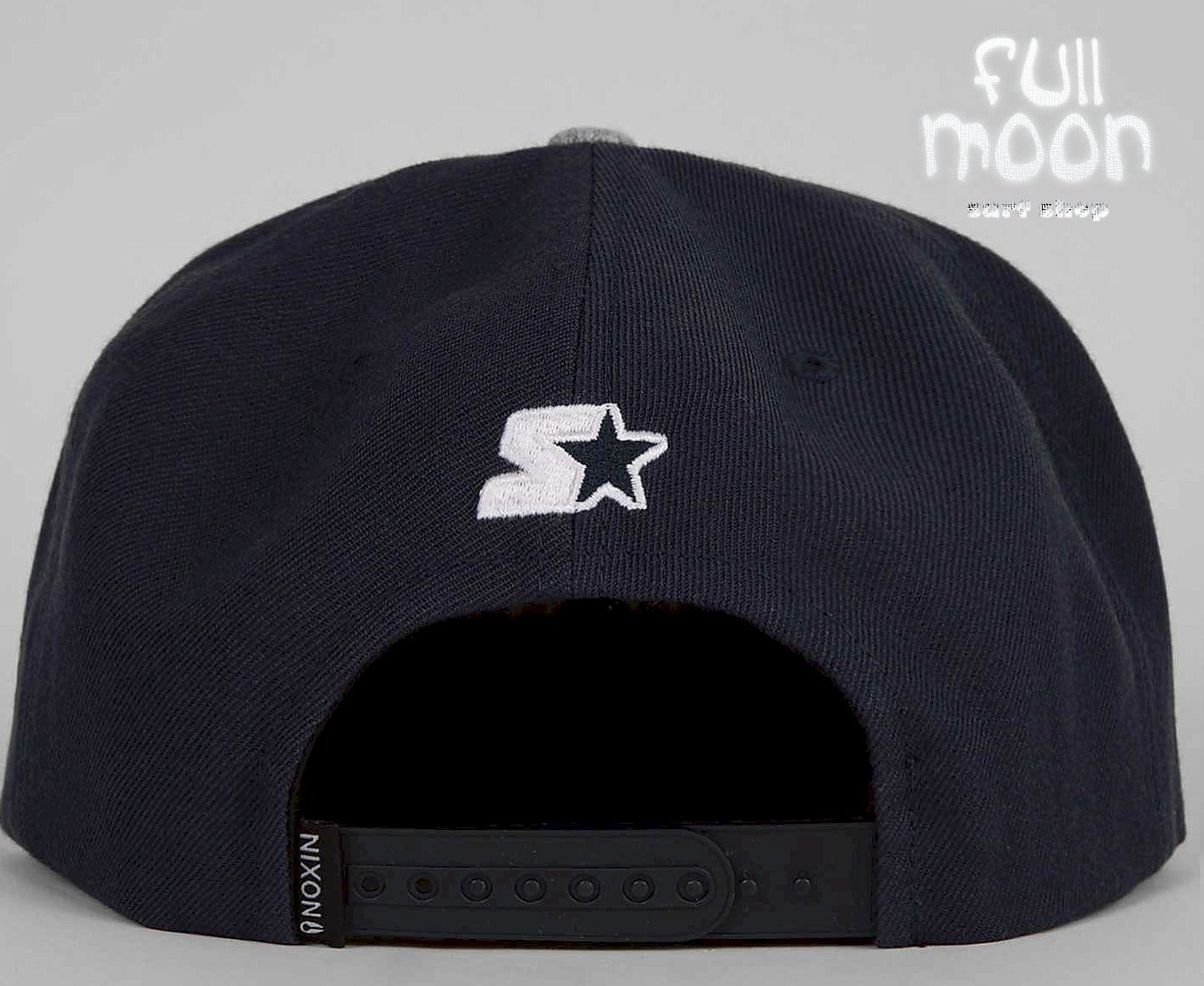 New Nixon Icon Navy Gray Snapback Cap Hat | eBay