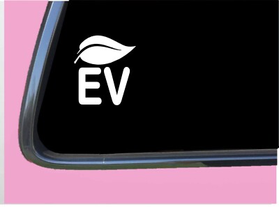Ev Leaf sticker Decal TP 946 6" electric vehicle hybrid car | eBay
