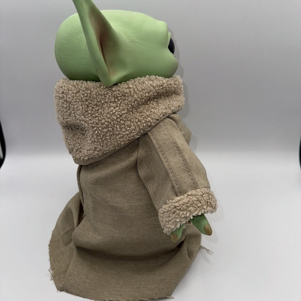 Mattel Grogu Stars Wars The Mandalorian Plush Doll 12" Rubber Head 2020 ...