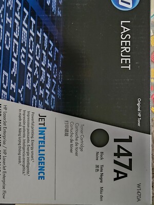 HP 147A Black Original LaserJet Toner Cartridge, ~10,500 pages, W1470A ...