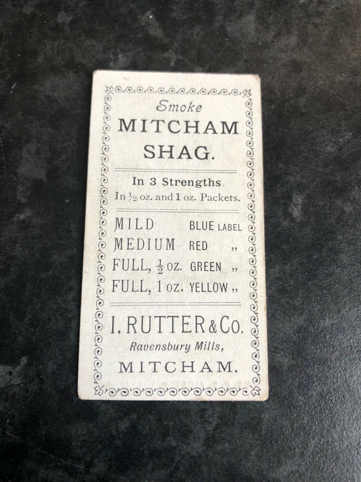 RUTTER CRICKETER SERIES F S JACKSON OF YORKSHIRE N016 ISSUED IN 1902 ...