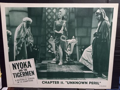 Lobby Card 1952rr NYOKA AND TIGERMEN chap 11 sexy Lorna Gray evil Queen ...