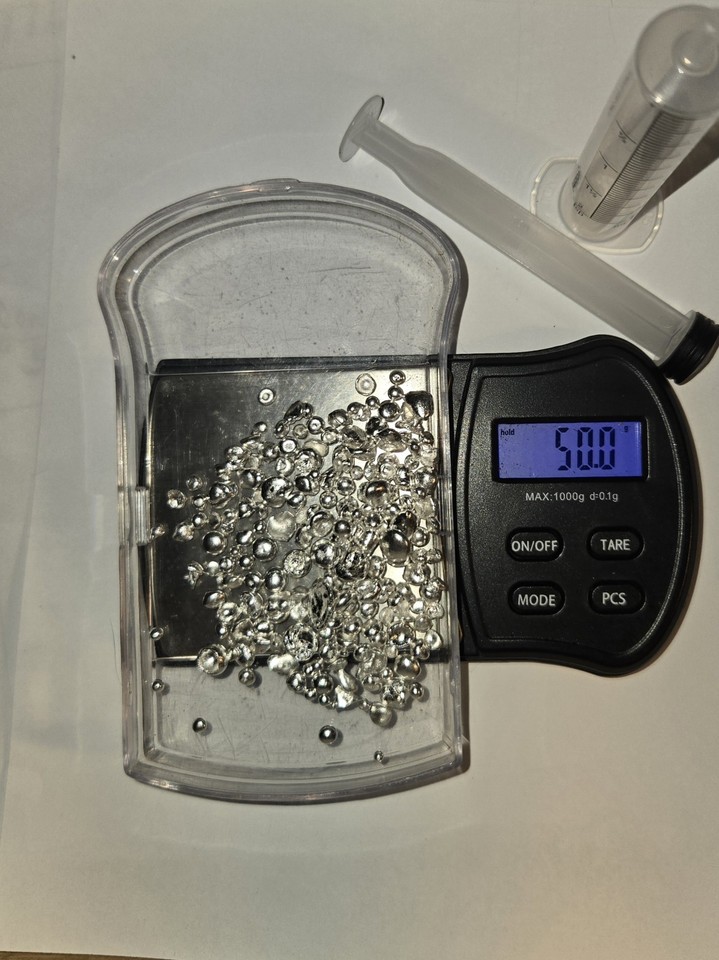Special Spot Price! .999 Fine Silver Shot In Plastic Syringe. Over 1.5 ...