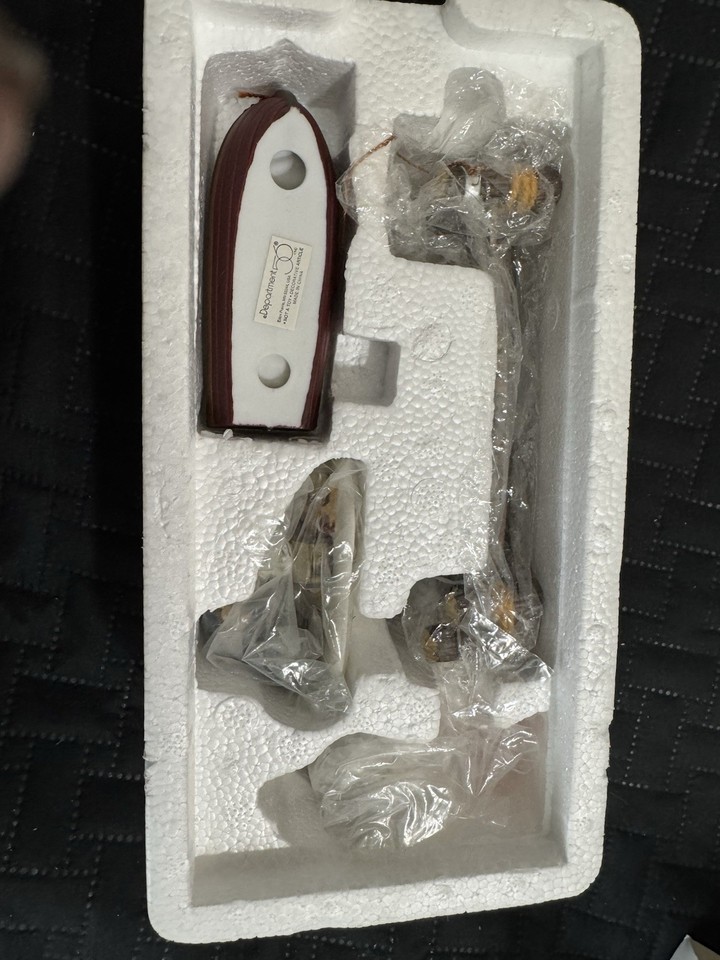 Dept 56 Lobster Trappers New England Village Set Of 4, Dock & Boat ...