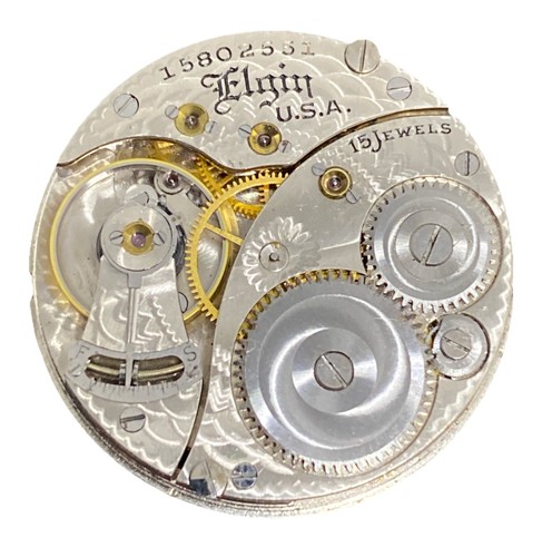 Elgin Grade 354 Pocket Watch Movement Size 0s 15j Hunter Model 2 ...