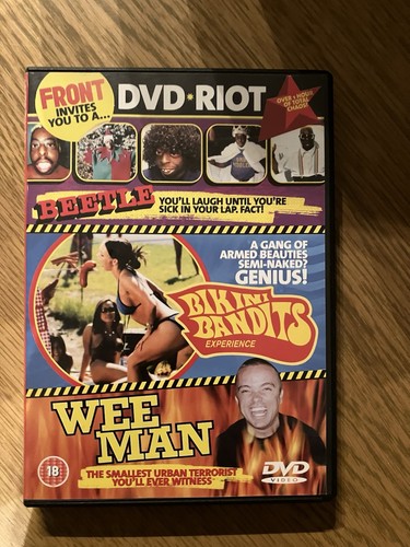 Front Magazine DVD Riot Cert 18, Bikini Bandits, Wee Man, Beetle Rare ...