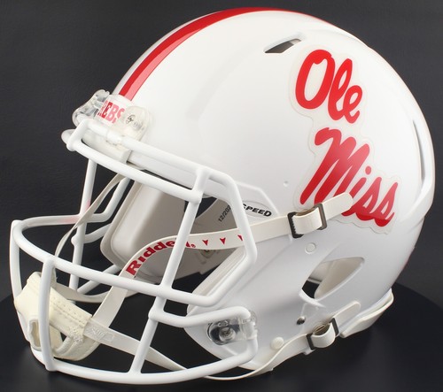 MISSISSIPPI OLE MISS REBELS Riddell Speed Full Size AUTHENTIC Football ...