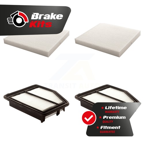 Air Cabin Filters (4 Total) Kit For 2012-2015 Honda Civic 2013-2015 ...