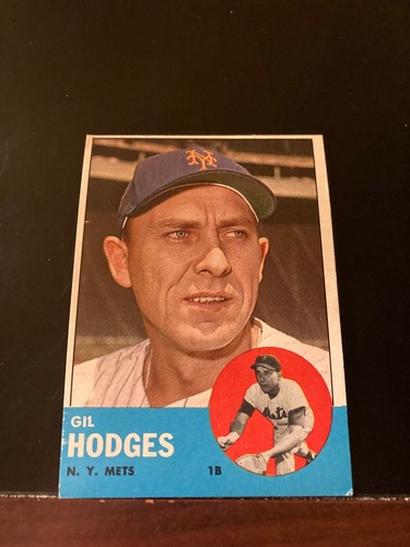 1963 Topps baseball #245 Gil Hodges Mets Dodgers future manager | eBay