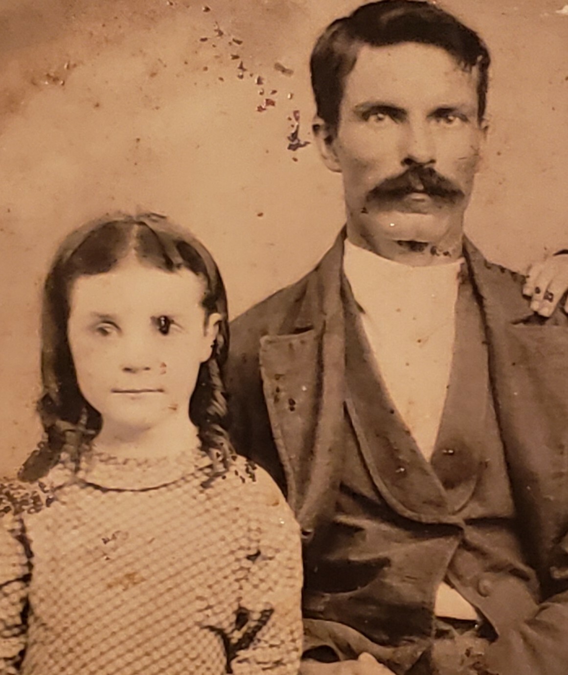 Tintype of 1870s Western Cowboy and Family! Great Image! Pioneers. | eBay