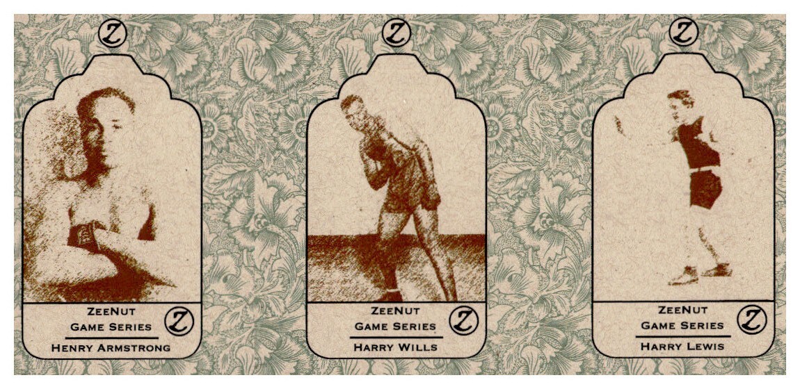 #UL716 HENRY ARMSTRONG, HARRY WILLS, H LEWIS Rare Uncut Boxing Card ...