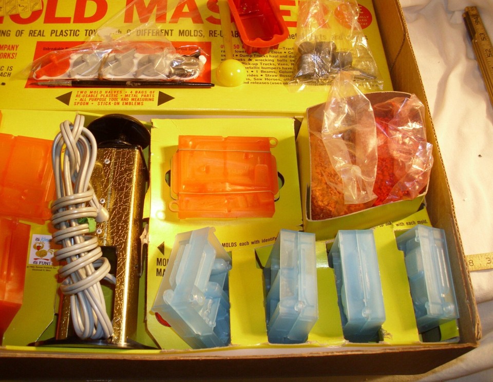 KENNER ELECTRIC MOLD MASTER CONSTRUCTION BUILDING TOY PLAY SET 1964 ...