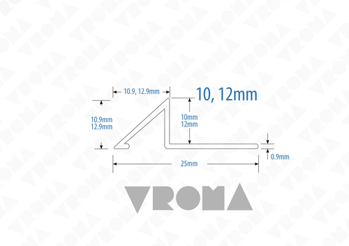 TILE TRIMS VROMA Single Trim, Mix & Match- All Profiles Many Finishes ...