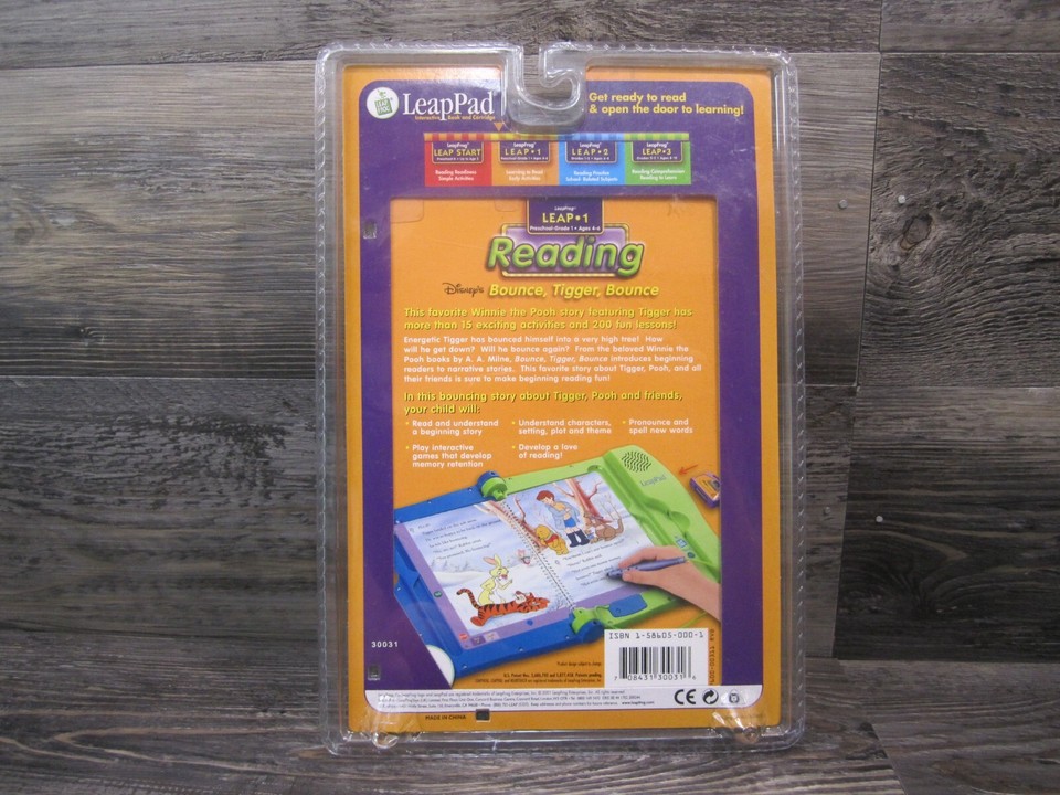 Leapfrog Leap 1 Reading Disney’s Bounce, Tigger Bounce Winnie The Pooh ...