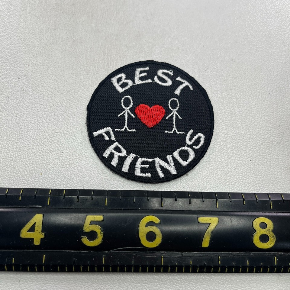 Red Love Heart BEST FRIENDS Patch (Friend, Buddy, BFF) K045 | eBay