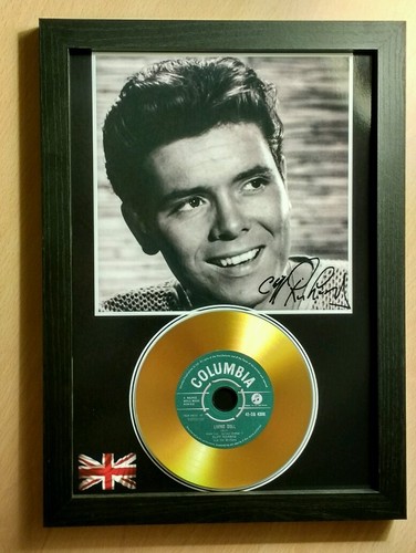 CLIFF RICHARD - SIGNED PHOTO - WITH GOLD CD DISC COLLECTABLE ...