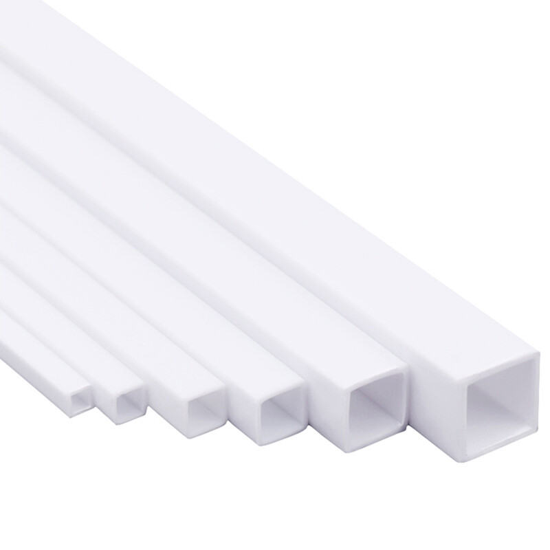 ABS Styrene Plastic Square Tube Pipe 3/4/5/8/10mm x 250mm Model ...