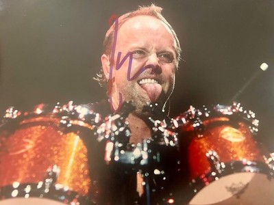 Lars Ulrich Metallica drummer 8x10 signed autographed photo | eBay