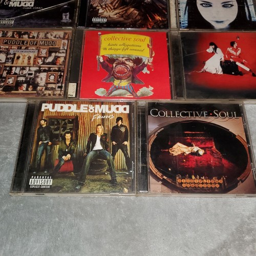 Rock Metal Grunge Punk CD Lot of 8 Puddle of Mudd Collective Soul ...
